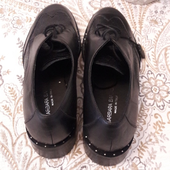 Barbara Barbieri | Shoes | Black Barbara Barbieri Studded Leather ...